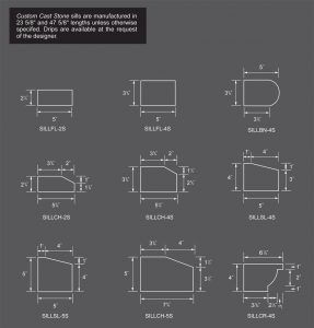 Sills – Custom Cast Stone